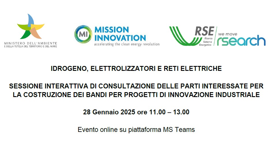 Eventi e Formazione | Eventi | Idrogeno - Elettrolizzatori e reti elettriche